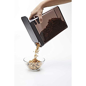 Yamazaki Home Tower Airtight Dry Food Storage Container With Sliding Lid | Kitchen & Pantry Organization | Cereal, Grains, Pasta, And Flour - Abs Plastic - 9.5 Cups, 2.3 Liters