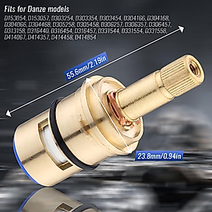 Faucet Cartridge Replacement for Danze DA507072W, Kitchen Faucet Stem Replacement Parts Round Ceramic Disc Cartridge (DA507072W)