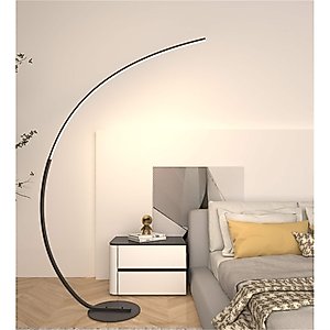 62.99 Inches Metal Arched Floor Lamp Black Modern Contemporary Bulbs Included