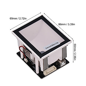 Embedded Barcode Reader, Automatic Sensing 5V-20V Compact Barcode Scanner 1D 2D USB Serial Port for Vending Machine Guidance Machine