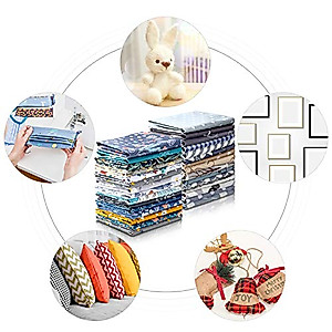 30 Pieces 10 x 10 Inches Fabric Printed Bundle Squares Floral Fabric Patchwork Sewing Quilting Bundles Assorted Pattern Fabric for DIY Scrapbook Craft Making