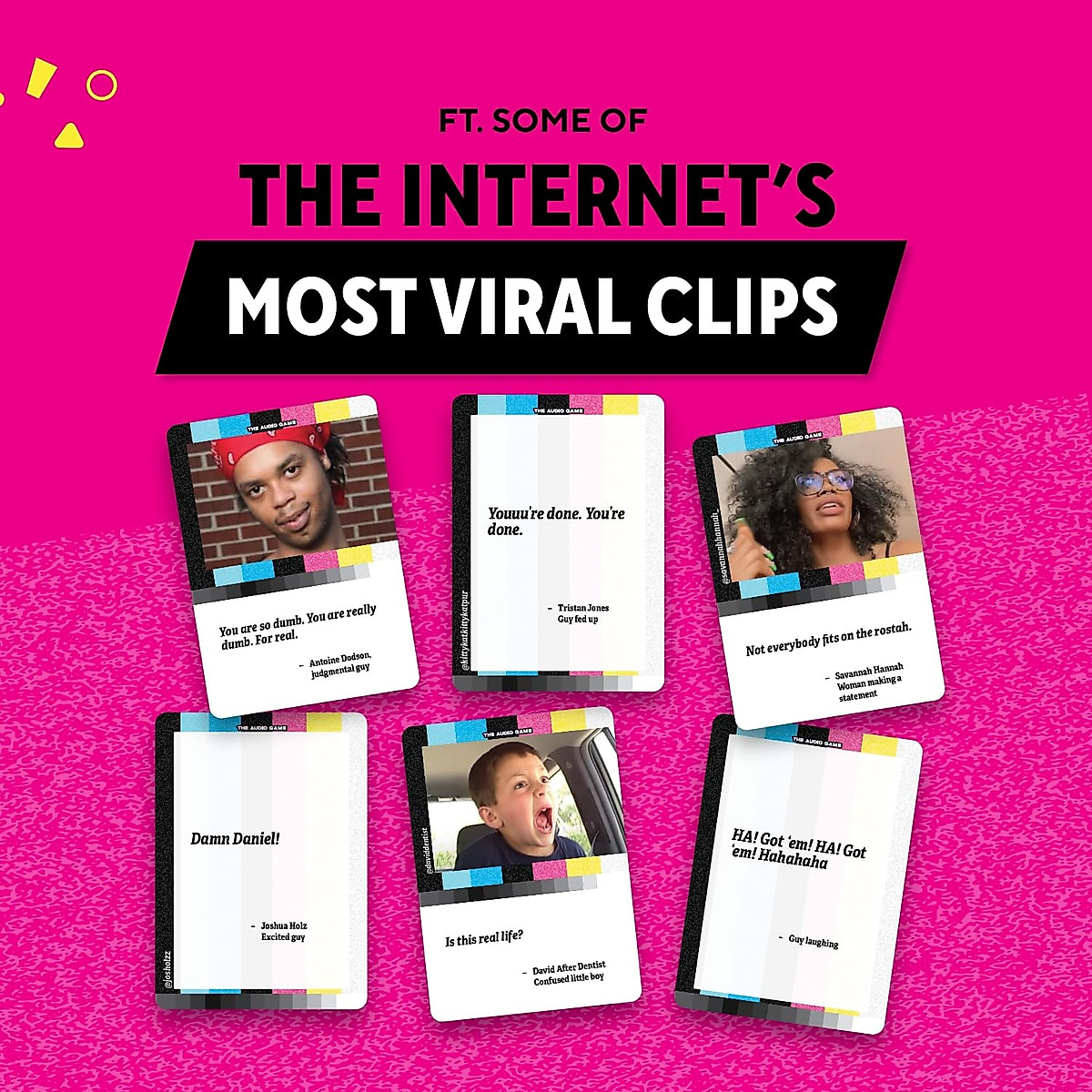 The Audio Game – A Raunchy Card Game – Use Viral Social Media Clips to Roast Your Friends – Hear The Hilarious Cards – Game Night Must Have (17+)