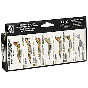 Vallejo Israeli Air Force (Iaf) Post 1967 To Present Set(8), 17ml