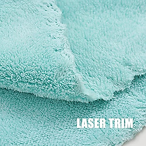 Pfimigh 12 Pack Baby Washcloths, 10 x 10 Inches Coral Fleece Washcloths, Extra Absorbent and Soft Wash Cloth for Infants Sensitive Skin