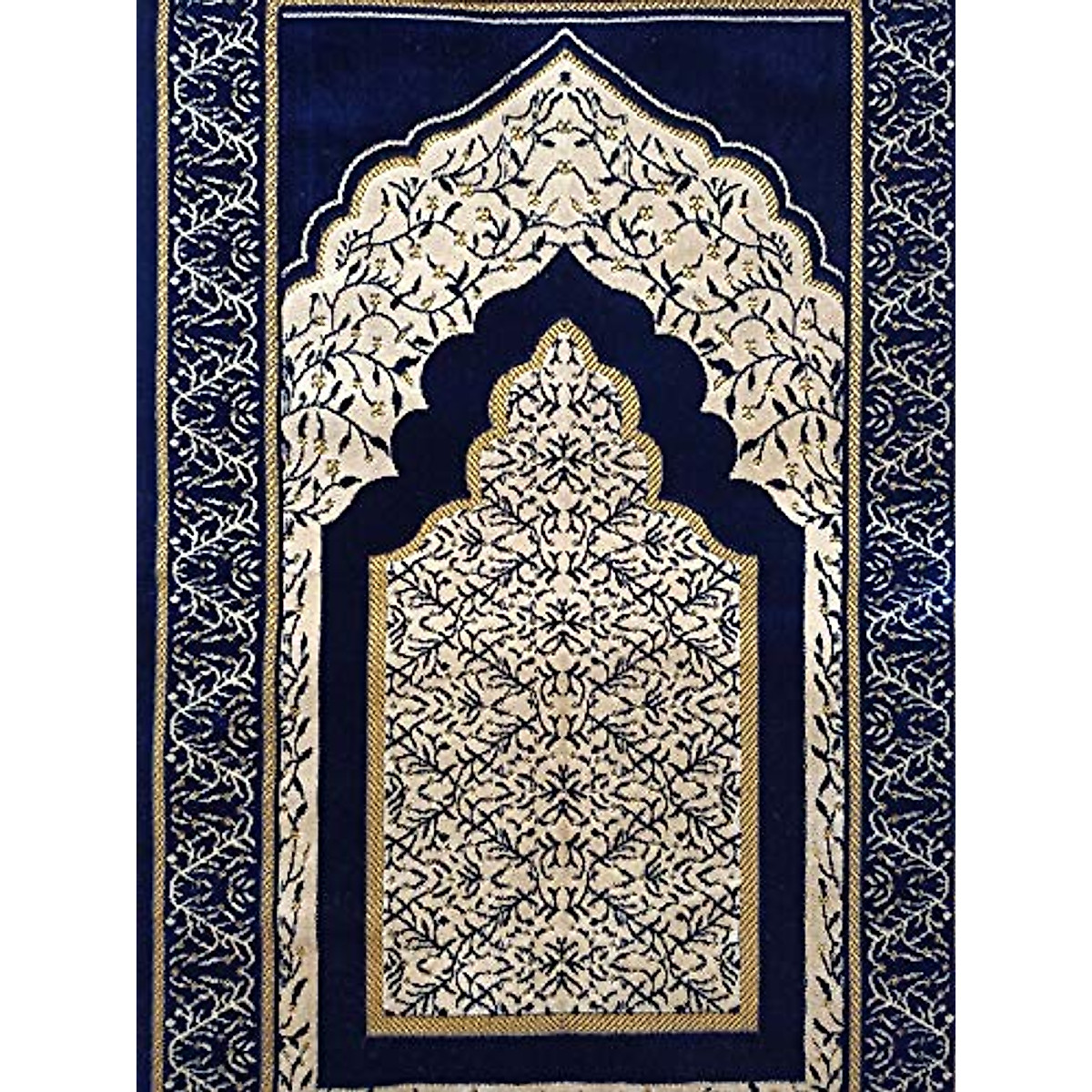 BAYKUL Muslim Prayer Rug - Islamic Turkish Prayer Rugs-Great Ramadan Gifts-Prayer Mat for Women and Men-Islam Carpet-Portable Muslims Mats-Praying Rugs Islam with Beads-Gift Prayer Beads 99