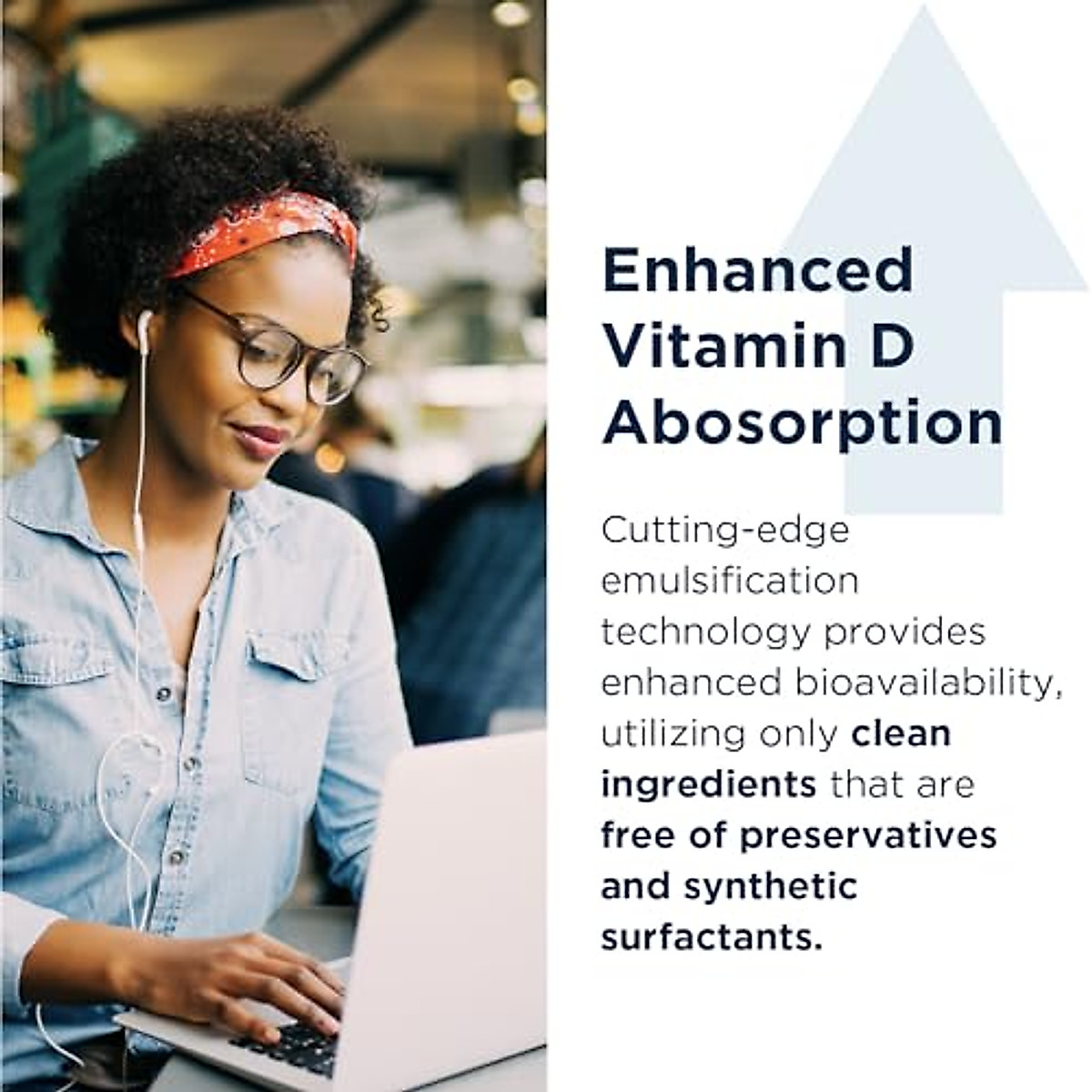 Designs for Health 2000 IU Vitamin D Drops - Hi-Po Emulsi-D3 Emulsified Vit D3, Highly Concentrated Liquid Vitamin D3 Drops - Bone Health + Immune Support - 2000 IU Per Drop (1000 Servings / 1 Ounce)