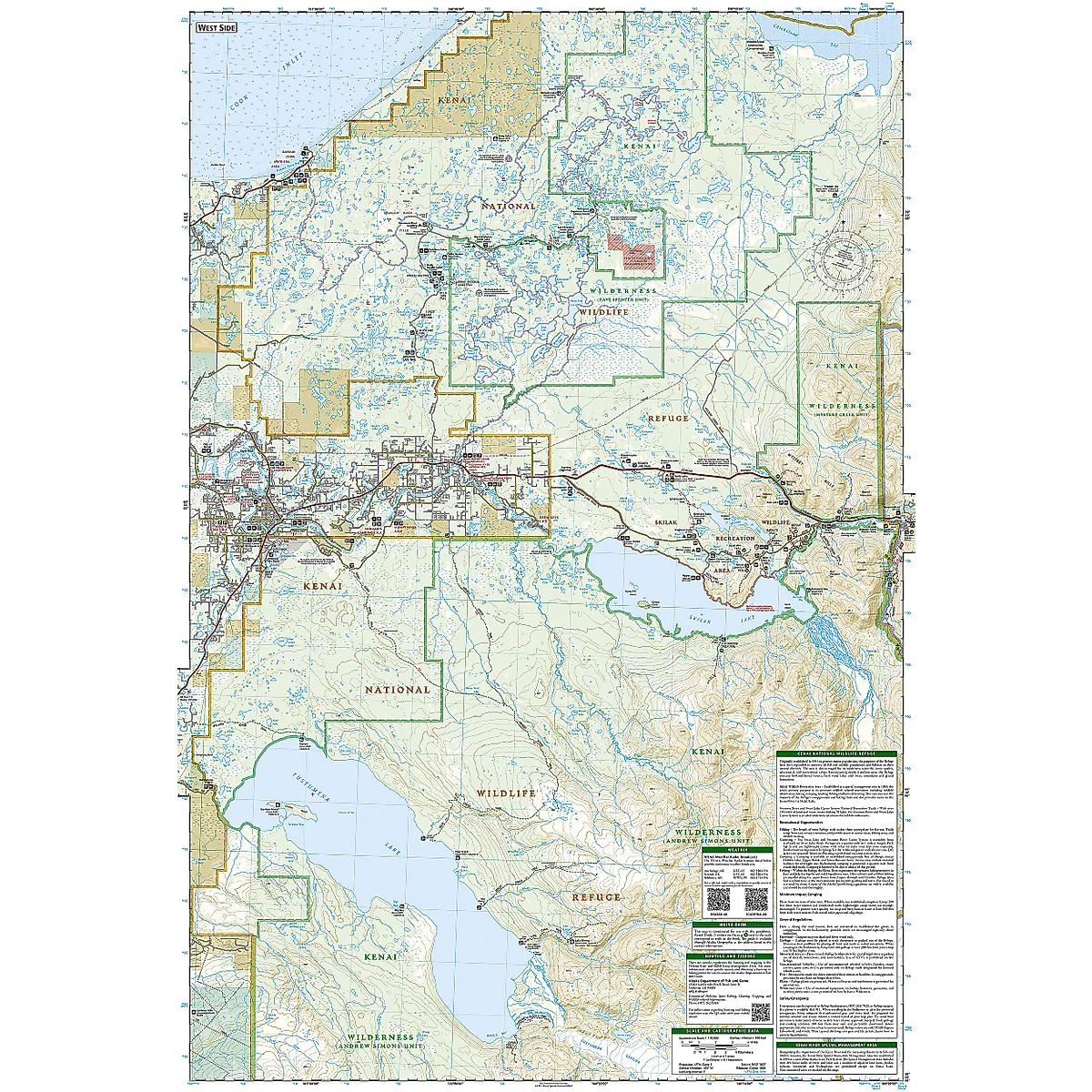 Kenai National Wildlife Refuge Map [Chugach National Forest] (National Geographic Trails Illustrated Map, 760)