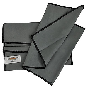 Eurow Microfiber Screen Cleaning Cloths for Electronics and Glasses, Gray, 2 Pack