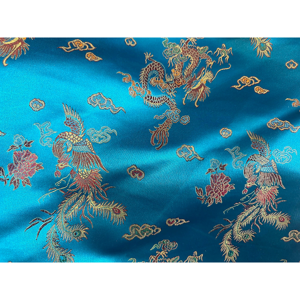 Sedona Designz, Inc. Chinese Dragon Brocade Fabric Sold by The Yard, 45 Inches