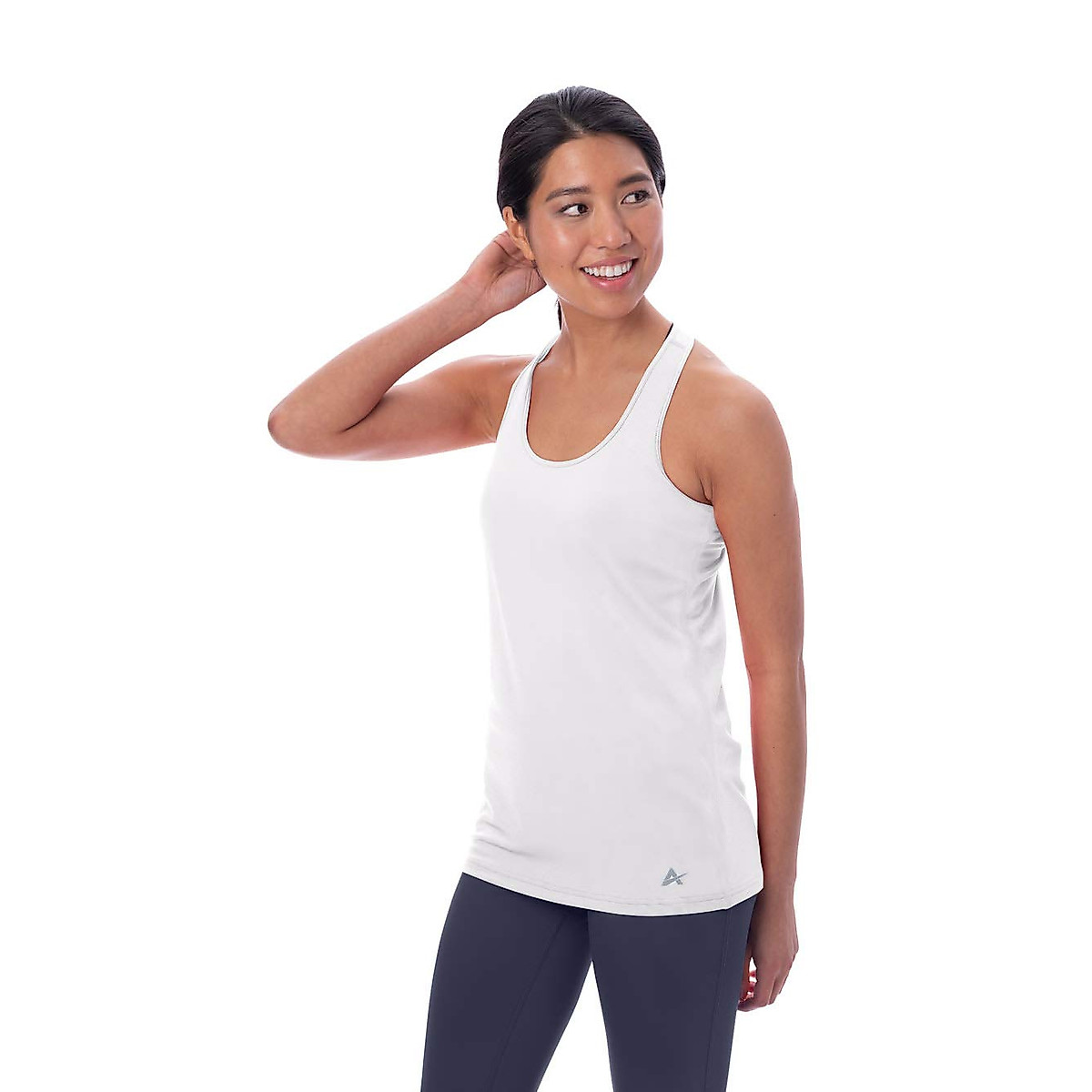 Arctic Cool Women's Tank Instant Cooling Moisture Wicking Performance UPF 50+ Tank Top | Lightweight Breathable Tank for Running, Workout, Exercise, Yoga, Fishing, Arctic White, XXL