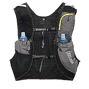 CamelBak Ultra Pro Hydration Vest 34 oz, Graphite/Sulphur Spring, L