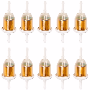 BlueStars AM116304 Fuel Filter 25 050 22-S - For 1/4" and 5/16" Fuel Line Kohler 25 050 03-S 25 050 08-S John Deere GY20709 Gravely 21541500 - Replaces 71-5960 120-436 38666 149-2206-01 - Pack of 10