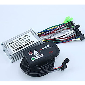 Bike Fender 36V/48V 250W E-Bike Brushless Motor 790 Controller BLDC Motor Driver+790LED Display Mud Guards (Color : 36V Set)