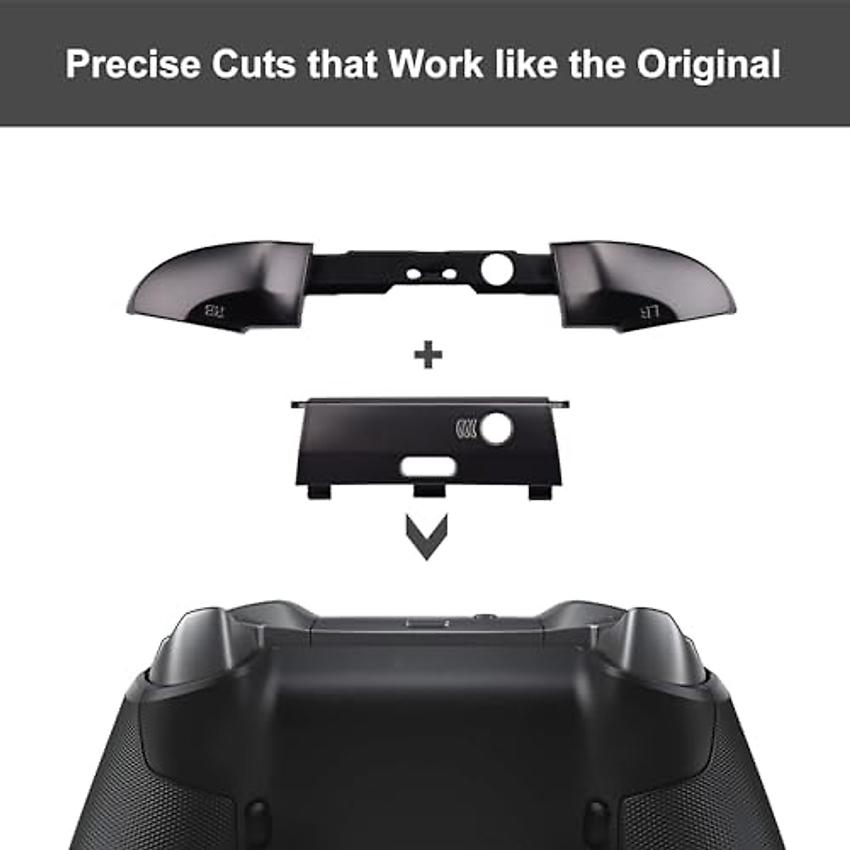 Ikpek Lb Rb Bumper Button Replacement for Xbox one Elite Wireless Controller Series 2, Shoulder Trigger Buttons Top Middle Bracket Replacement Parts for Xbox One Elite 2