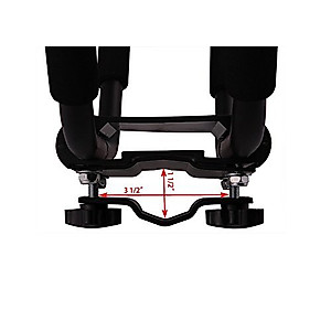 TMS J-Bar Rack HD Kayak Carrier Canoe Boat Surf Ski Roof Top Mounted on Car SUV Crossbar