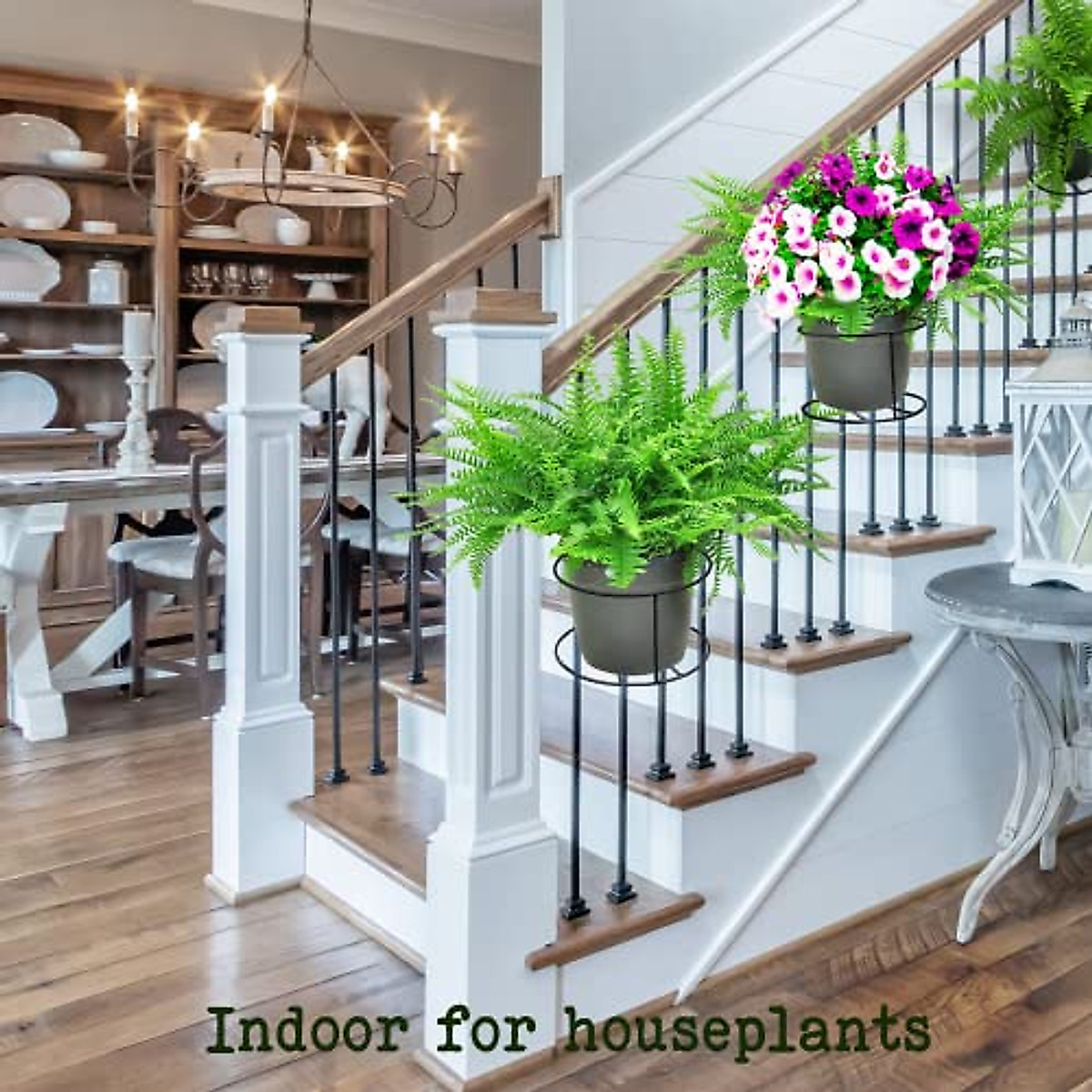 Vertical Garden Railing Planter Shelf for Balcony Deck Porch Patio and Indoor Stair Railing-Remarkable Gardening Gifts-1/2”-3/4” Spindle