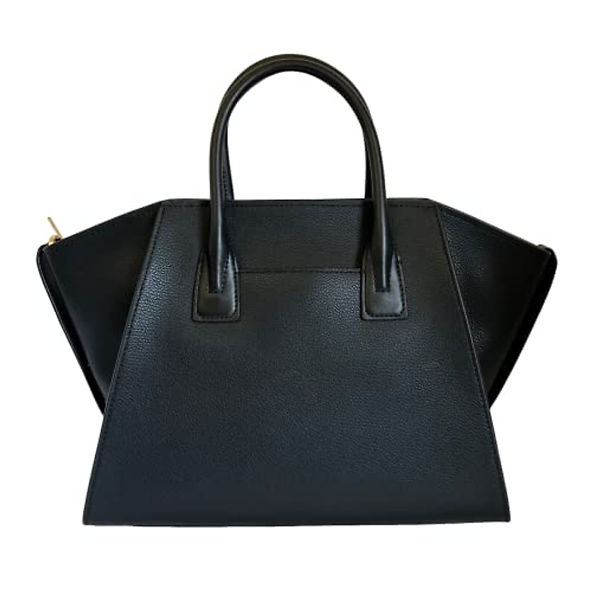 Michael Kors Avril Large Top Zip Slouch Satchel Crossbody Black Leather