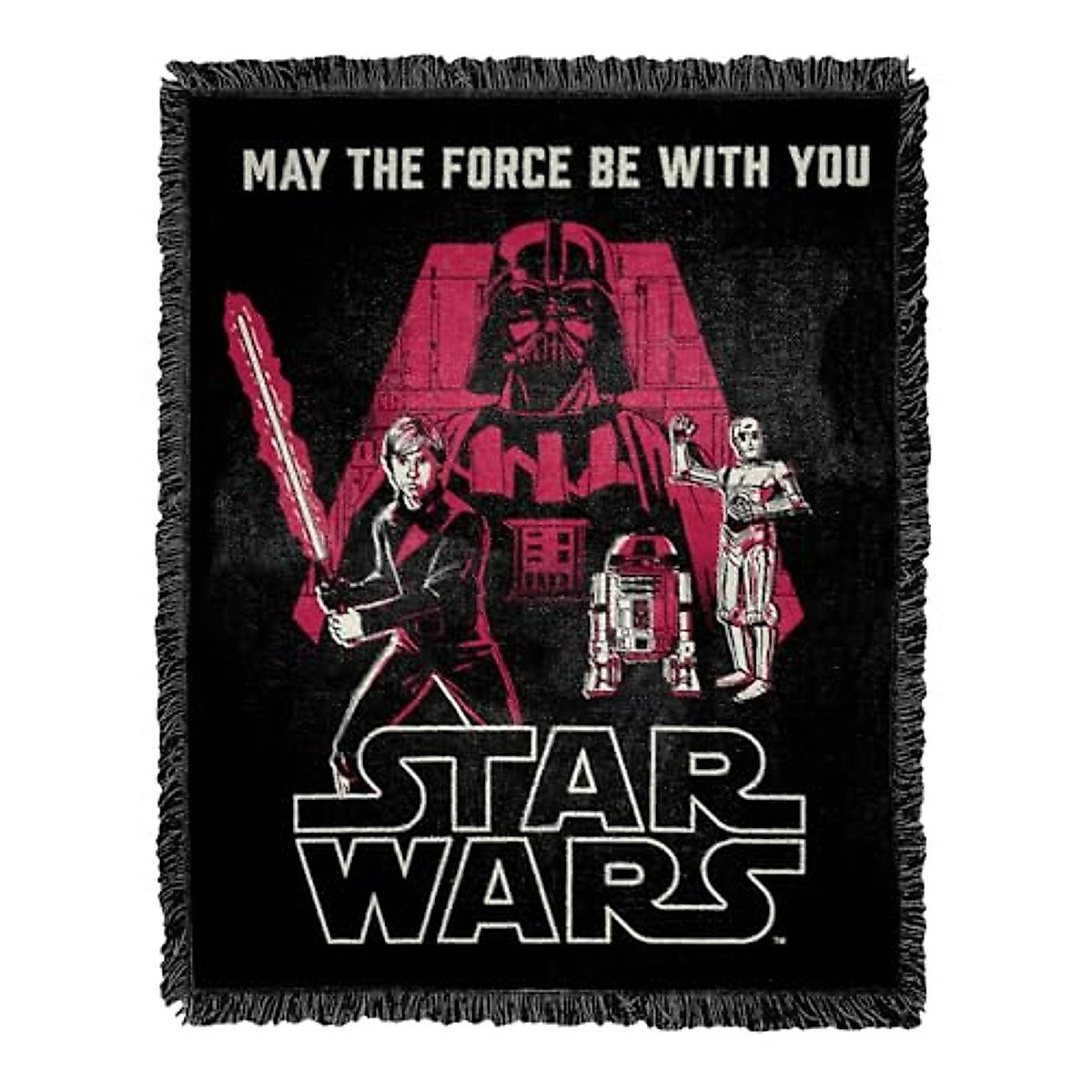 Northwest Star Wars - Book of Boba Fett Woven Jacquard Throw Blanket, 46" x 60", Be The Force