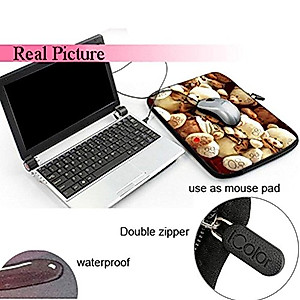 icolor 15" Laptop Sleeve Bag Case 14.5" 15.4" 15.6" inch Soft Neoprene Notebook Protection Sleeve Computer PC Cover Pouch Holder