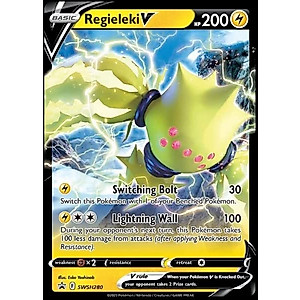 Pokemon - Regieleki V - SWSH280 -Crown Zenith - Black Star Promo Card