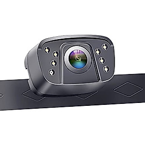 Backup Camera Car Waterproof HD Truck Rear View Reverse Cam Metal Durability Universal License Plate Cameras for Cars LED Light Color Night Vision AMTIFO H19