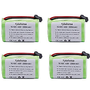 Parts & Accessories 4.8V 3000mAh Battery SM Plug for Remote Control Toys Cars Tanks Guns Robots 4.8v NiMH Battery AA Batteries Pack - (Color: 4PCS)