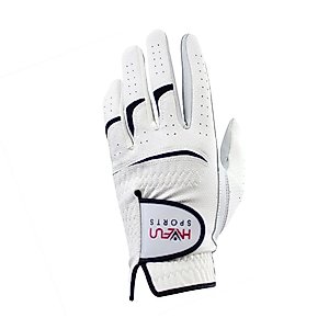 HAEUN Men's Premium White Cabretta Soft Multiple Sizes Regular Golf Glove 26. Large