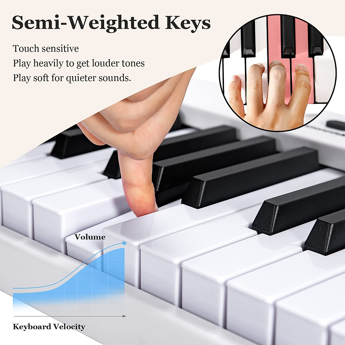 Costzon 88-Key Foldable Digital Piano Keyboard, Full Size Semi-Weighted Keyboard, Portable Electric Piano w/Lighted Keys, Support USB/MIDI, Speakers, Sustain Pedal & Carrying Bag for Beginner (White)