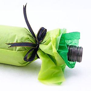 MR FIVE 60 Sheets Gift Tissue Paper Bulk,20" x 14",Tissue Paper for Gift Bags,DIY and Crafts,Gift Wrapping Tissue Paper for St. Patrick's Day Easter Halloween Birthday Wedding Baby Shower Christmas, 3 Colors (Green)