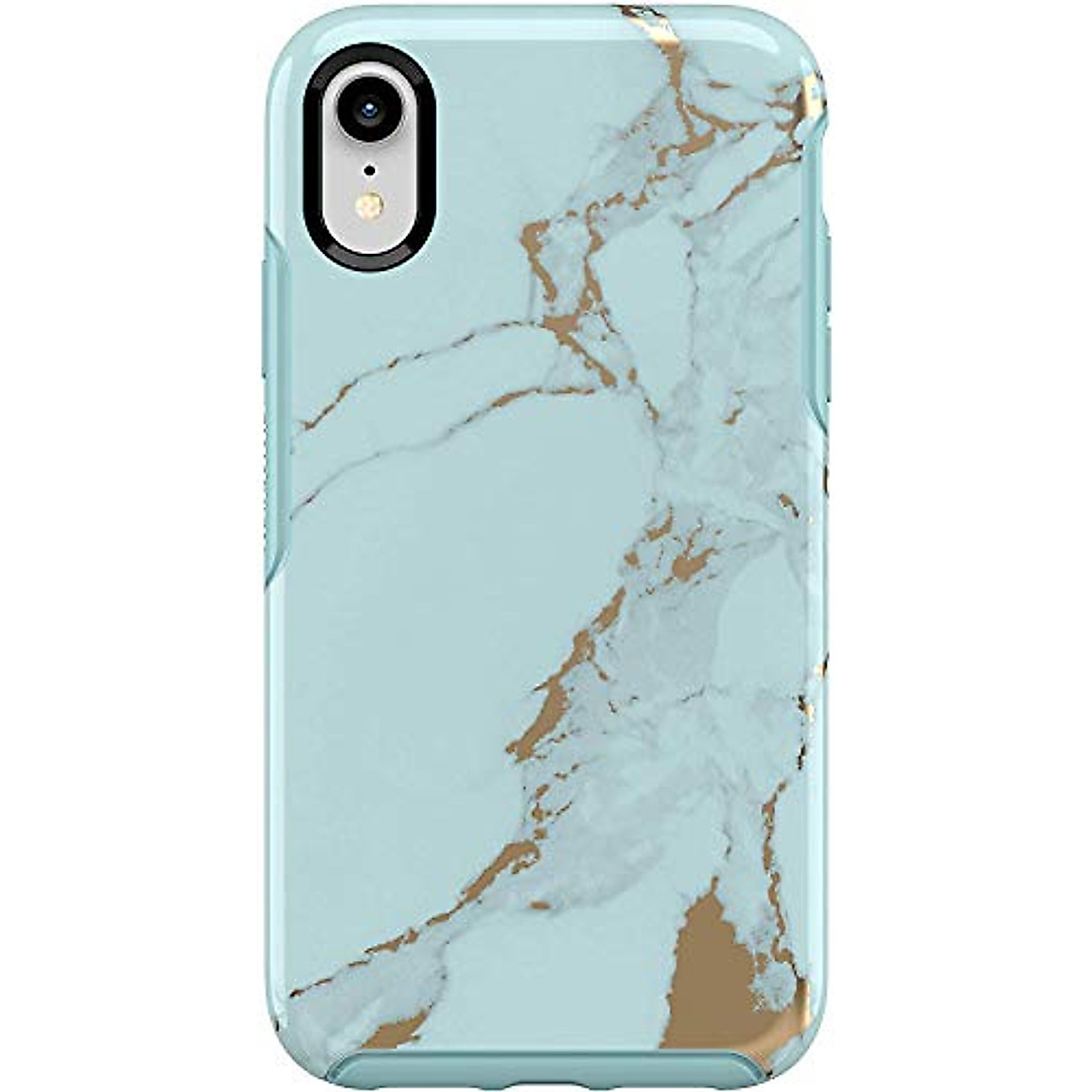 OtterBox Symmetry Series Slim Case for iPhone XR (Only) - Non-Retail Packaging - Teal Marble