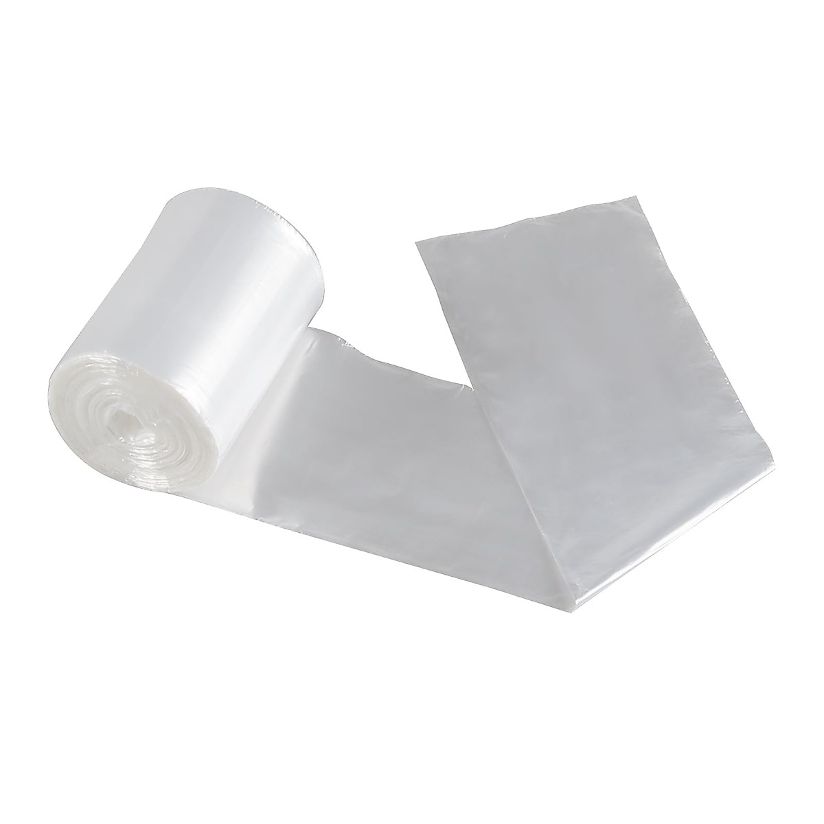 Buyitt 4 Gallon Clear Trash Bags, Strong Garbage Bags, 110 Counts Waste Basket Liner