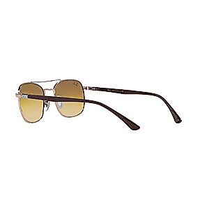 Ray-Ban RB3670 Square Sunglasses, Copper/Clear Gradient Brown, 54 mm