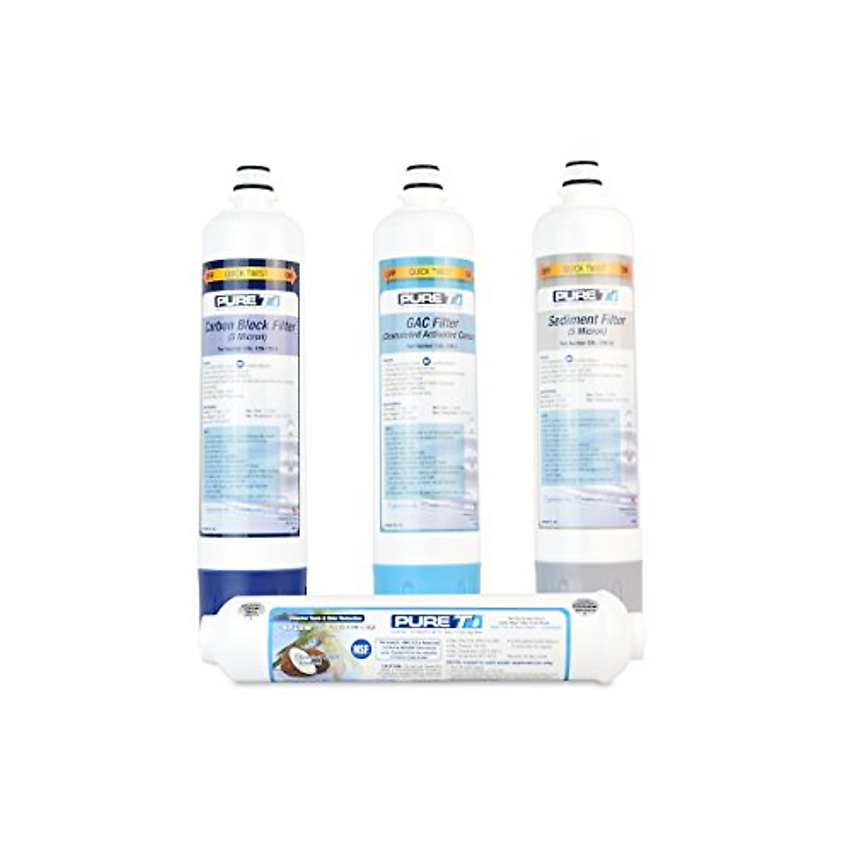 PureT Filter Set for EZ Slim Reverse Osmosis System (EZ-SLIM-SET4)