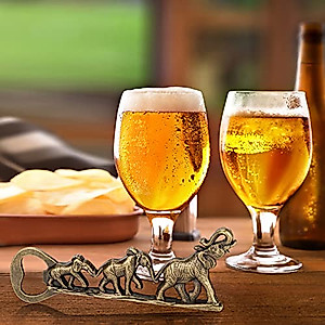 LKKCHER Elephant Beer Bottle Opener Gifts for Women Men Wife Husband Girlfriend Boyfriend Mom Dad New Home Family Birthday Party Wedding Lovely Novelty Sturdy Bronze Gadget Lovers Present