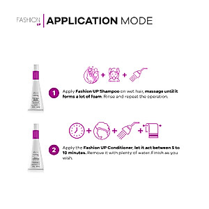 YBERA PARIS Fashion UP Home Care System | Ideal for Extremely Dry Hairs | Extreme Shining Hair | Color Safe | Enhanced with Oil Grape Seed and Murumurú | Set of 2