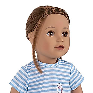 ADORA Amazon Exclusive Amazing Girls Collection, 18” Realistic Doll with Changeable Outfit and Movable Soft Body, Birthday Gift for Kids and Toddlers Ages 6+ - Ava with Summer Flamingo Outfit