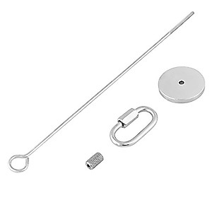 Parrot Fruit Holder, Stainless Steel Bird & Small Animals Stainless Steel Fruit Vegetable Holder Foraging Toy Bird Treat Skewer(#2)