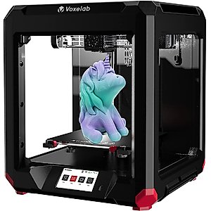 Voxelab Aries 3D Pinter, Dual Z-axis Rails & Fully Assembled Semi-auto Leveling FDM Printer with Filament Sensor, Carborundum Glass Platform, Printing Size 200 x200 x 200 mm
