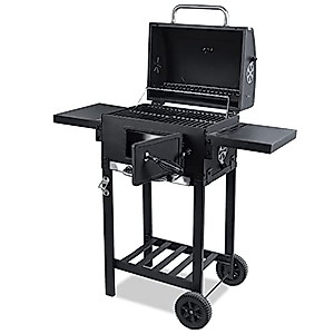 JAK BBQ J 2000 Charcoal Grill outdoor with side tables grate in grate system charcoal grills outdoor cooking grills outdoor cooking charcoal bbq grill charcoal