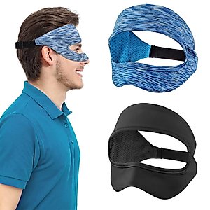 Vr Eye Mask Cover Adjustable Elastic Sweat Band Breathable Washable Facemask Cover VR Accessories for O-culus Quest 2/HTC Vive/ps/Samsung (Color : 2 PCS-A)