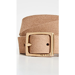 Rag & Bone Women's Baby Boyfriend Belt, Camel, M