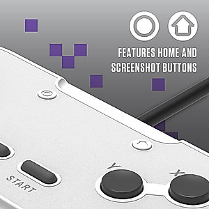 Retro-Bit Legacy 16 Wired USB Controller - Features Home, SS & ZL/ZR Buttons - for Switch, PC, MacOS, RetroPie, Raspberry Pi - Classic Grey