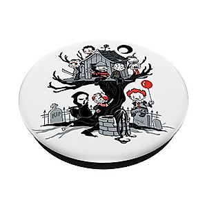 Horror Movie Tree House Funny Halloween PopSockets PopGrip: Swappable Grip for Phones & Tablets