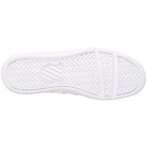 K-Swiss Women's Classic VN Leather Sneaker, White/White, 9 M