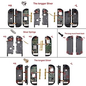 eXtremeRate DIY Replacement Shell Buttons for Nintendo Switch & Switch OLED, Black Soft Touch Custom Housing Case with Full Set Button for Joycon Handheld Controller - Console Shell NOT Included