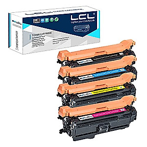 LCL Remanufactured Toner Cartridge Replacement for HP 651A CE340A CE341A CE342A CE343A M775 M775dn M775f M775z M775z+ (Black Cyan Magenta Yellow 4-Pack)