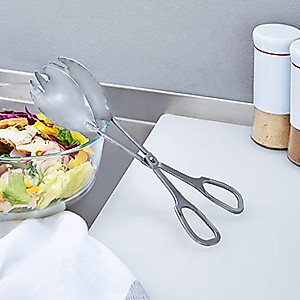 AmazonCommercial Stainless Steel Salad Tongs