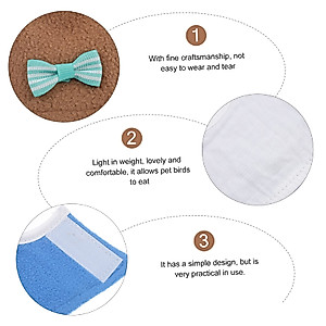 DOITOOL 6 Pcs Collar Bird Cone Parrot Accessories Puppy Healing Cone -Pecking Neck Ring Protective Neck Ring Pet Bird Supplies Parrot Neckband Cockatiel Small Dog Felt Cloth Protector