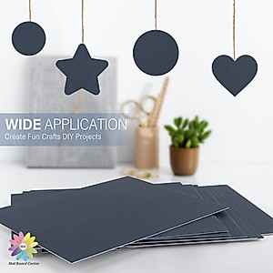Mat Board Center, 10 Pack 8x10 Picture Backing Boards, Dark Blue Uncut Matt Boards, Ideal for Pictures/Prints/Frames/Arts