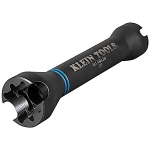 Klein Tools NRHD 5-In-1 Impact Socket, Features Three Square Socket Sizes: 3/4-,1, and 1-1/8- Inch, and Small and Large Alignment Slots